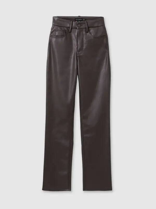 Good American Faux Leather Trousers