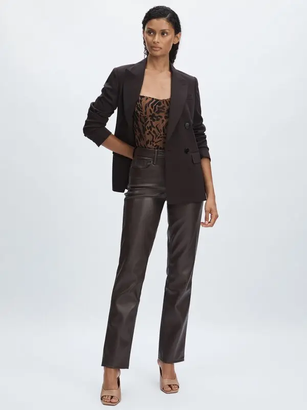 Good American Faux Leather Trousers