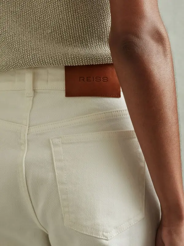 REISS Juniper Petite Front Seam Flared Jeans