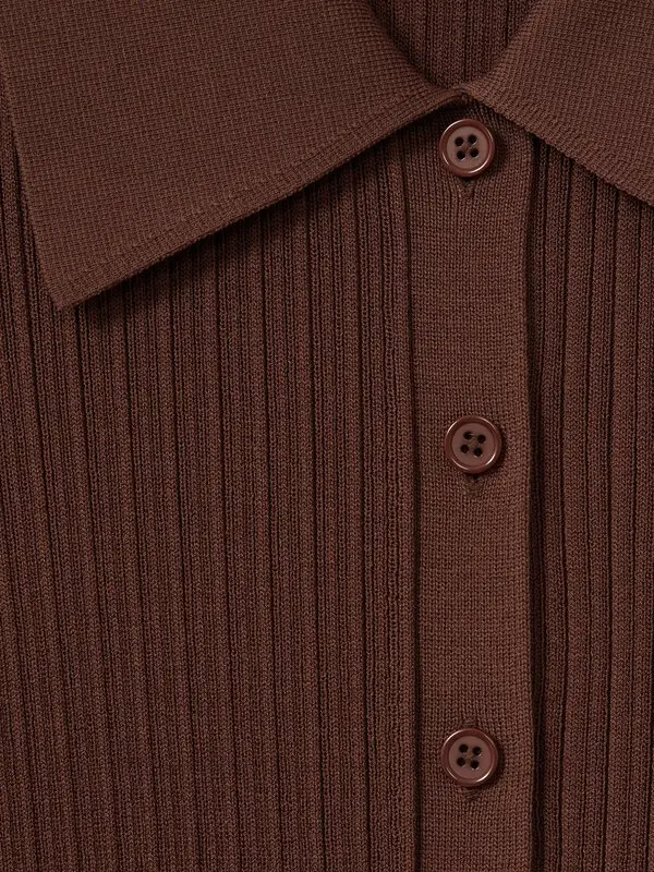 REISS Jenna Ribbed Knit Shirt