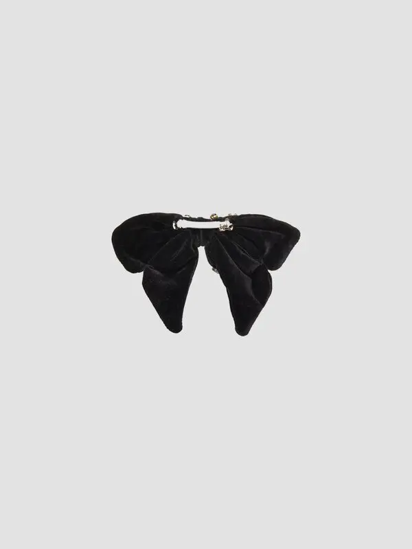 Lele Sadoughi Candy Oversized Velvet & Crystal Bow Barrette