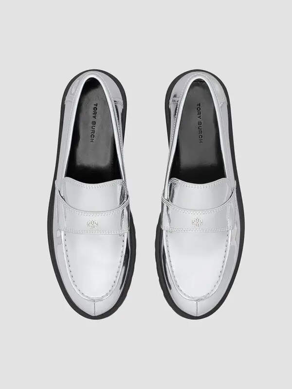 Tory Burch Lug-sole Leather Loafers