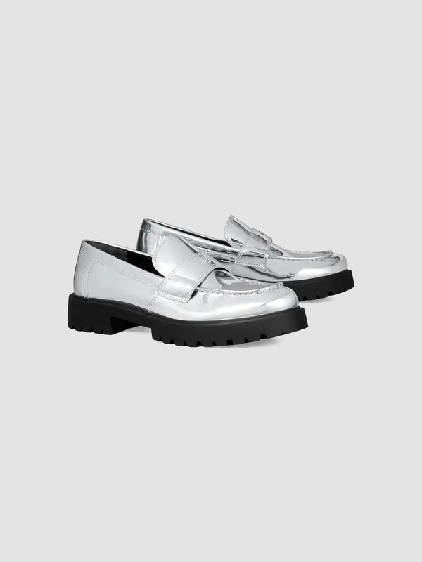 Tory Burch Lug-sole Leather Loafers