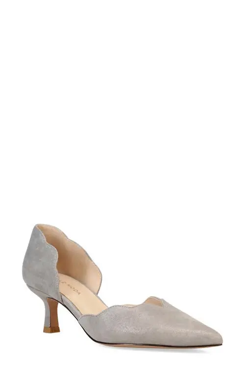 Pelle Moda Keala D'orsay Pump - Pewter