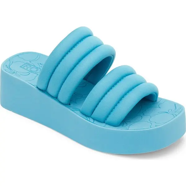 Roxy Platform Wedge Slide Sandals