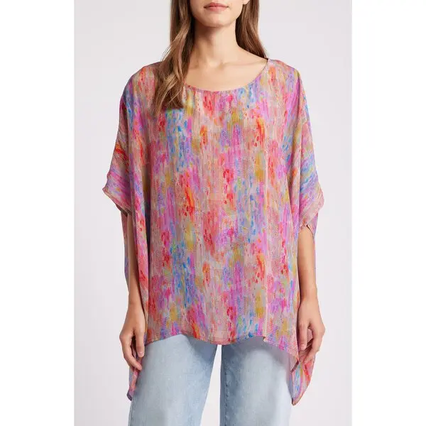 APNY Print Dolman Sleeve Top