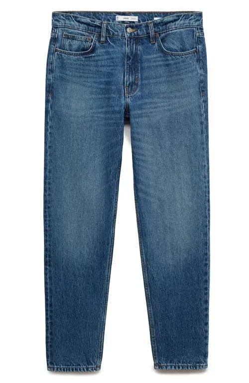 Mango Straight Leg Jeans - Dark Blue