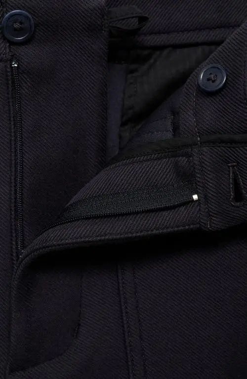 Mango Textured Classic Fit Trousers