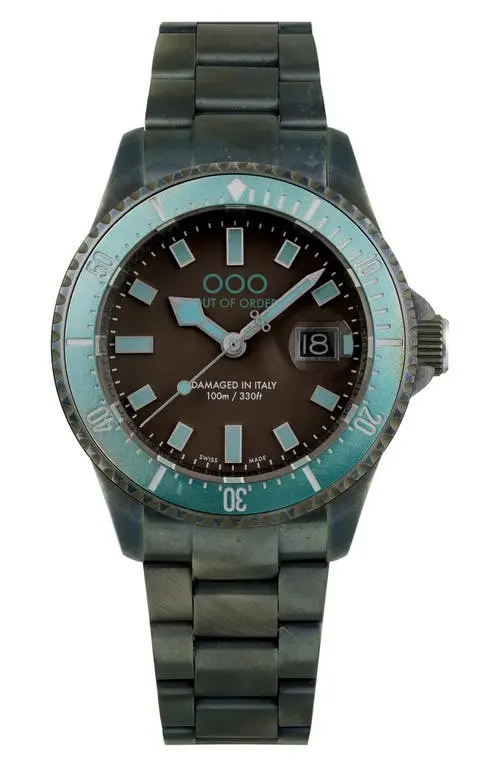 OUT OF ORDER Casanova Bracelet Watch - Turquoise And Brown