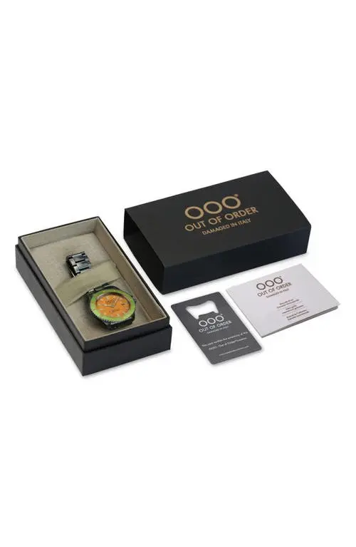 OUT OF ORDER Casanova Bracelet Watch - Orange And Green