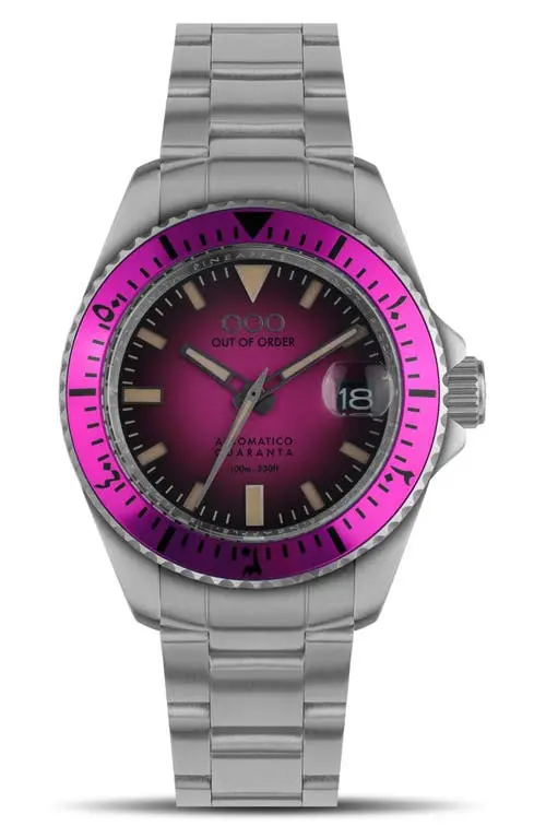 OUT OF ORDER Quaranta Bracelet Watch - Fuchsia