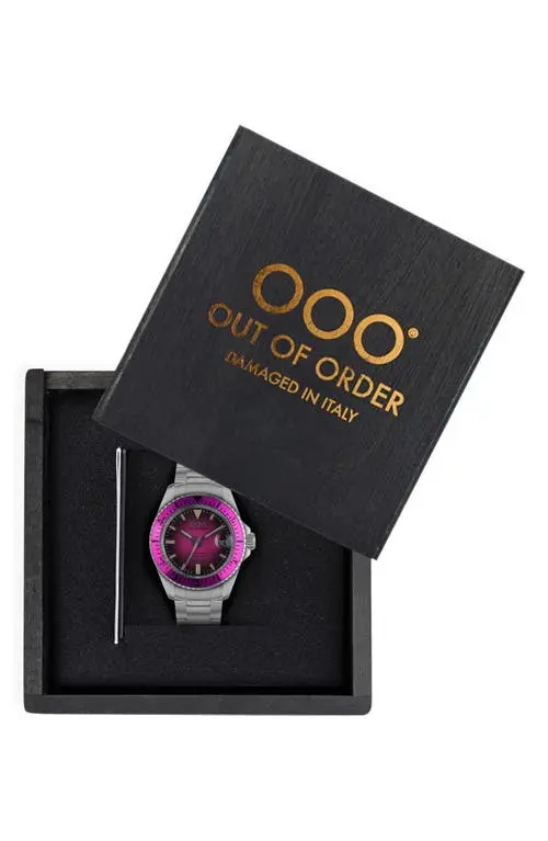 OUT OF ORDER Quaranta Bracelet Watch - Fuchsia