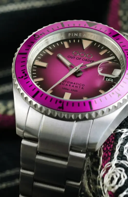 OUT OF ORDER Quaranta Bracelet Watch - Fuchsia