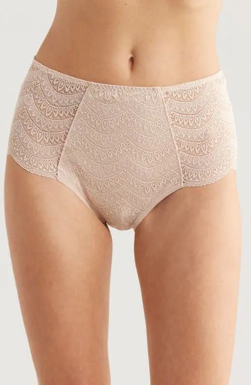 Simone Perele Karma High Waist Briefs - Peau Rose