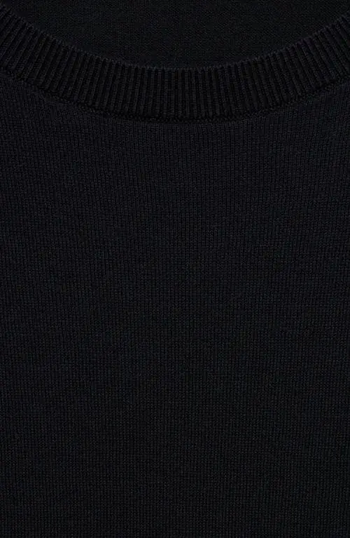 Mango Crewneck Cotton Sweater - Dark Navy