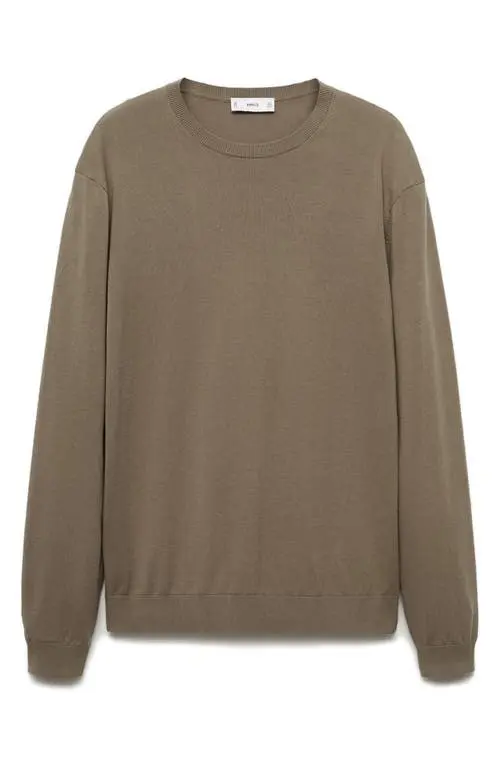 Mango Crewneck Cotton Sweater