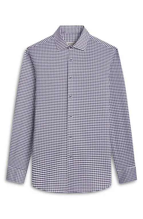 Bugatchi James Ooohcotton® Gingham Button-up Shirt - Black