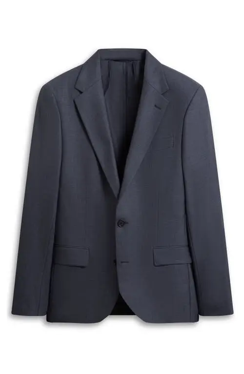 Bugatchi Solid Stretch Wool Travel Blazer - Cobalt