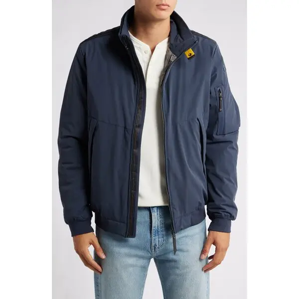 PARAJUMPERS Laid Padded Bomber Jacket - Blue Navy