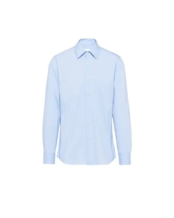 Prada Stretch Cotton Shirt - Light Blue