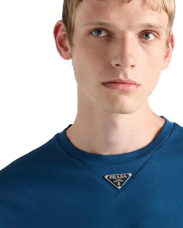 Prada Cotton T-shirt - Blue