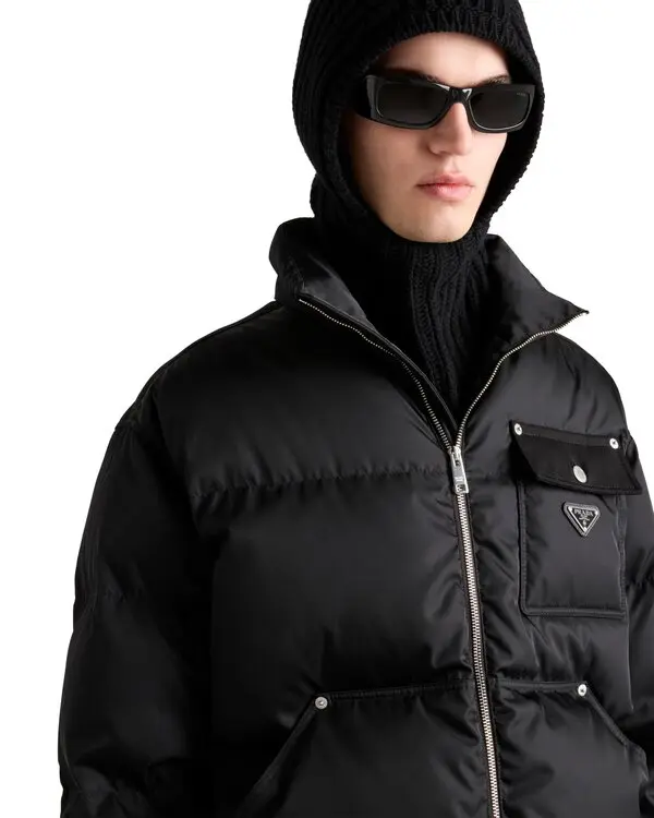 Prada Cropped Re-nylon Down Jacket