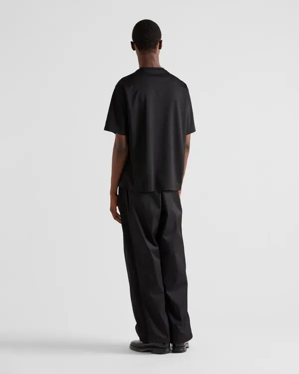Prada Technical Jersey T-Shirt - Black | Editorialist