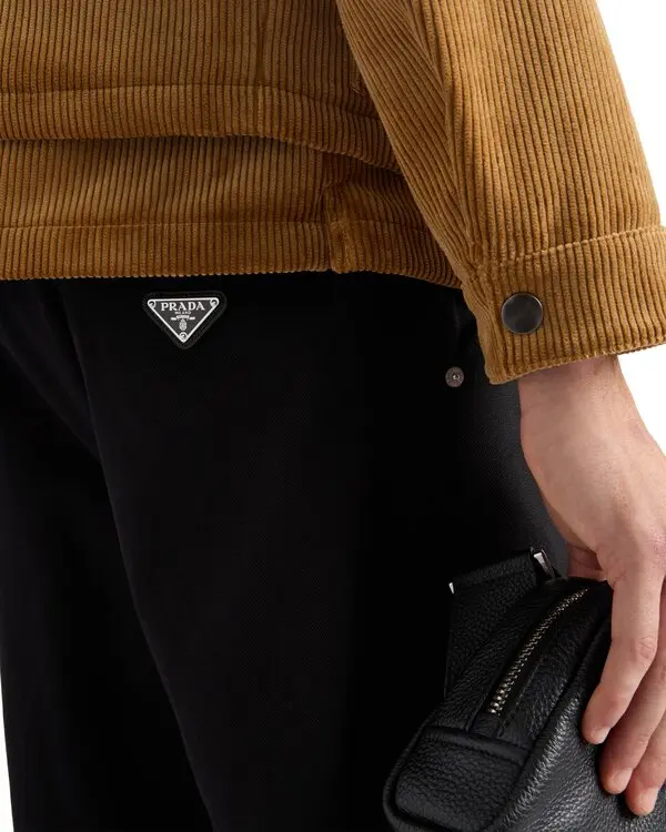 Prada Cotton Carrot Leg Pants