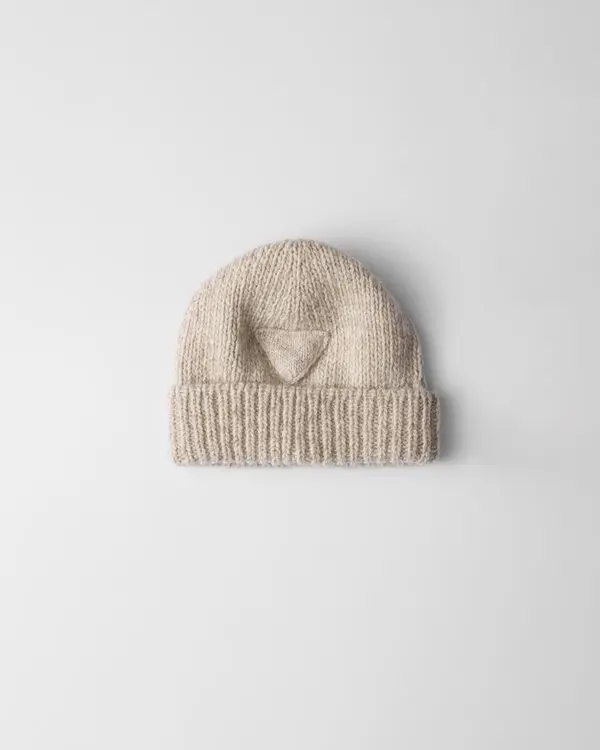 Prada Cashmere Beanie - Desert Beige | Editorialist display picture 3