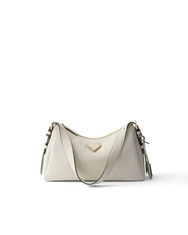 Prada Aimée Medium Leather Shoulder Bag - White