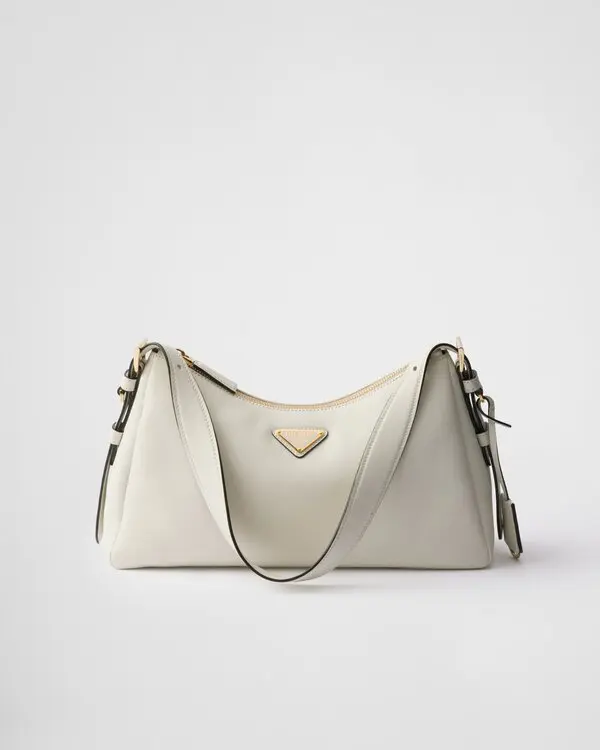 Prada Aimée Medium Leather Shoulder Bag - White