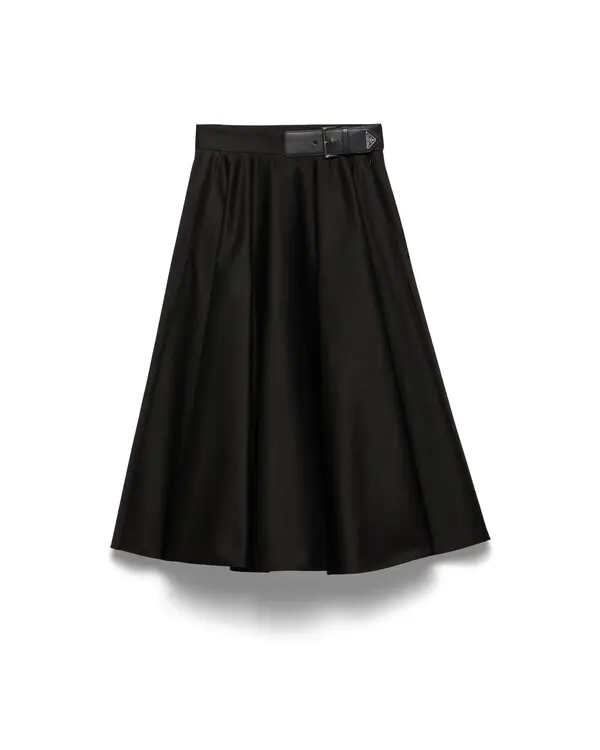 Prada Belted Midi Skirt