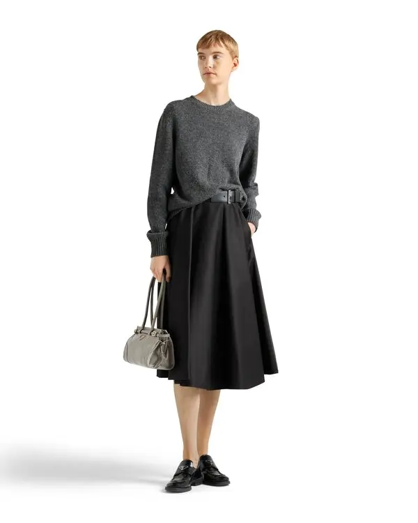 Prada Belted Midi Skirt