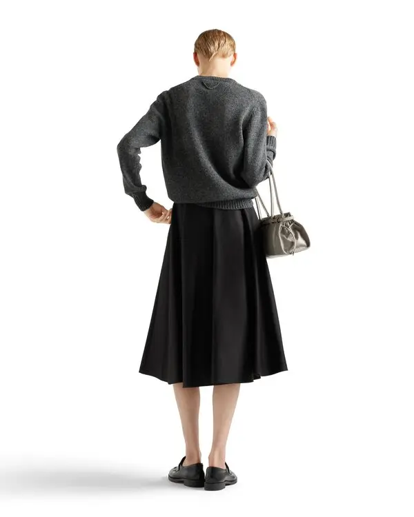 Prada Belted Midi Skirt