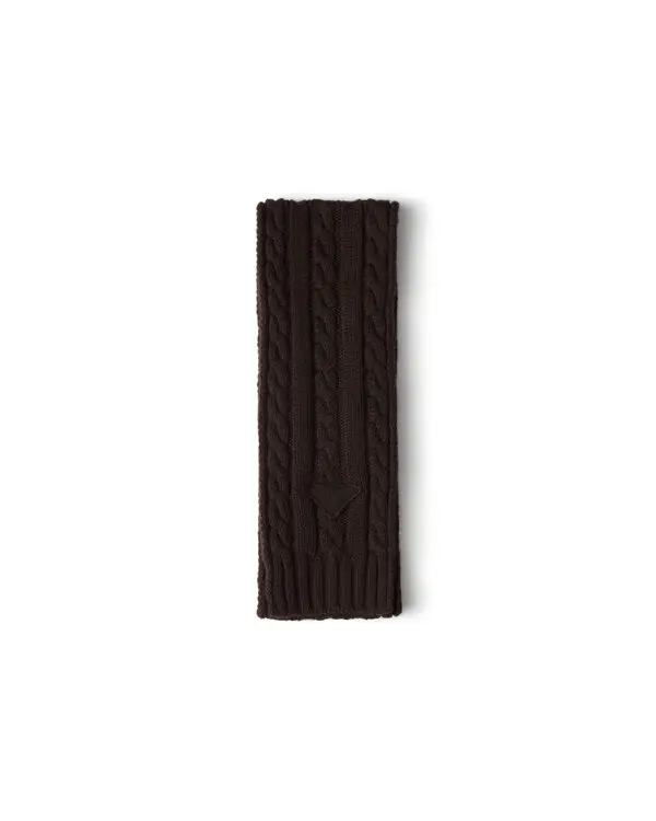 Prada Cashmere Scarf - Brown