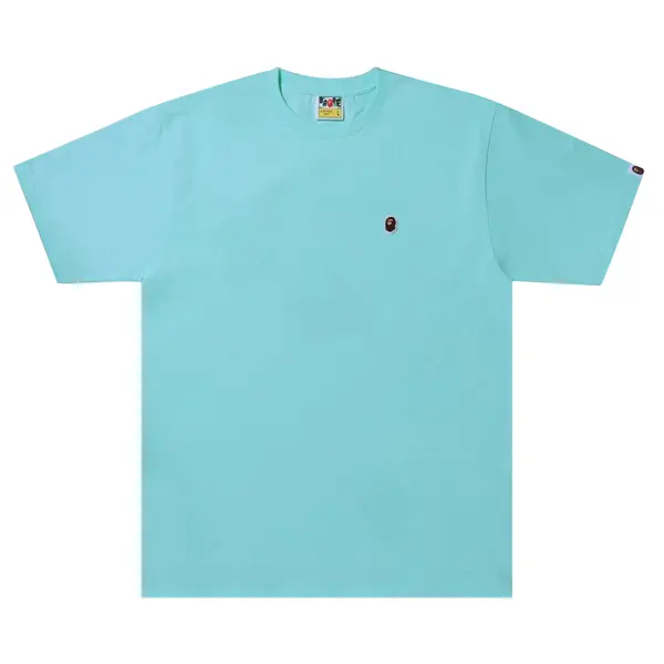 A BATHING APE Ape Head One Point Tee /sax - Blue