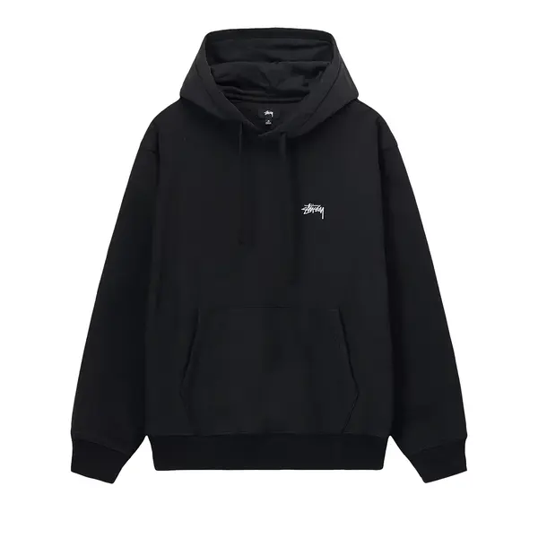 StÜssy Stock Logo Hoodie - Black