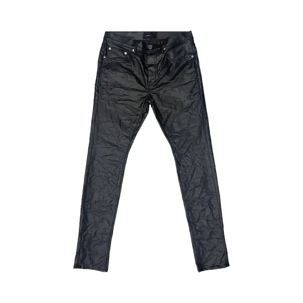 PURPLE BRAND Patent Film Denim - Black