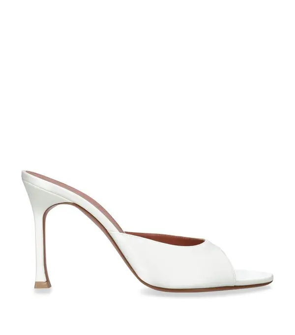 Amina Muaddi Alexa Mules - White