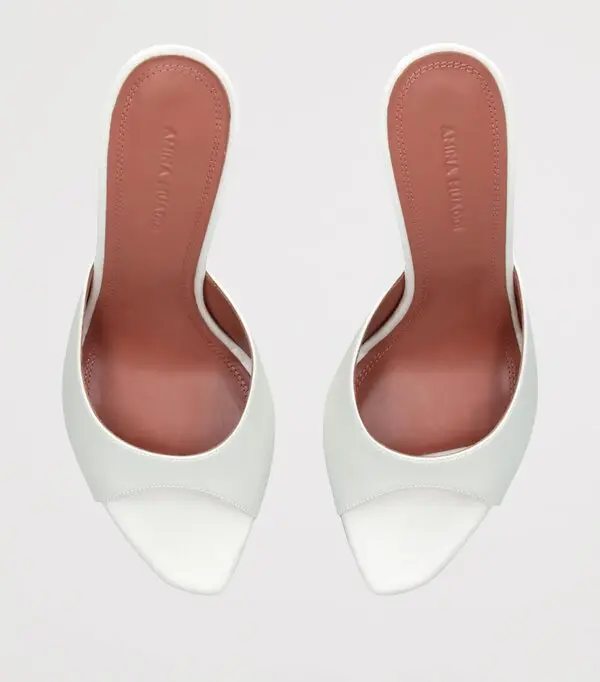 Amina Muaddi Alexa Mules - White