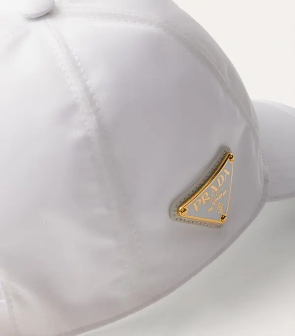 Prada Re-nylon Baseball Cap - White