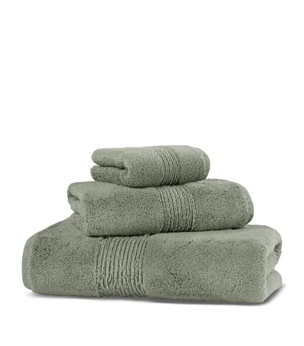 HAMAM Organic Cotton Galata Hand Towel - Green