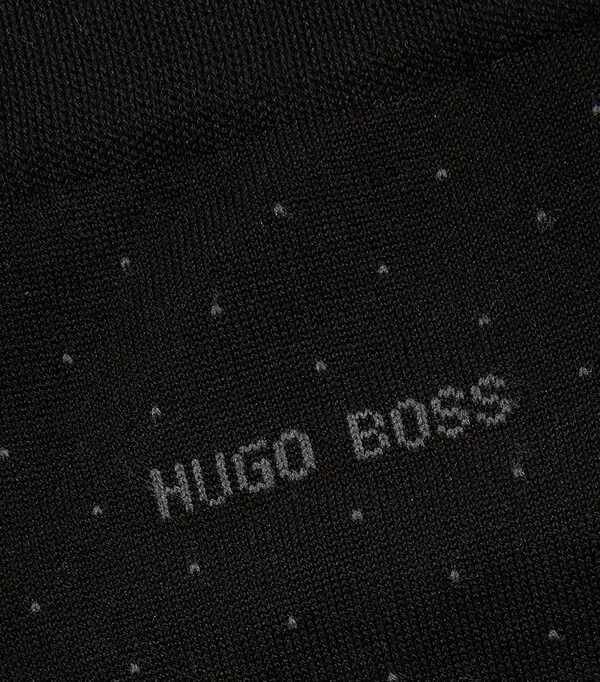 BOSS George Pin Dot Socks - Black
