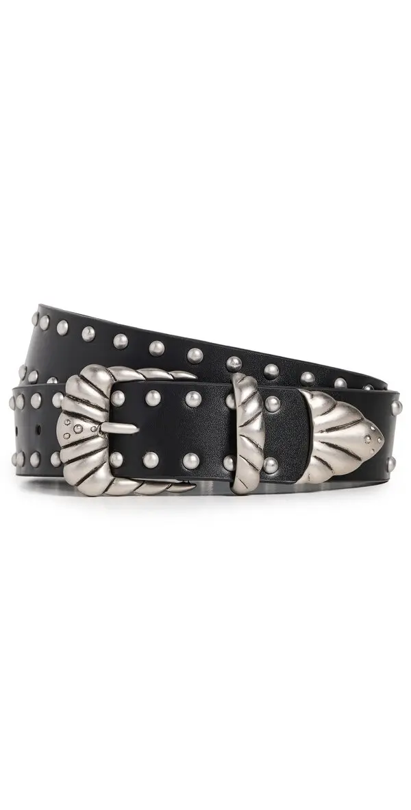 Good American Studded Western Belt In Black001 - 70% Off  display picture 3