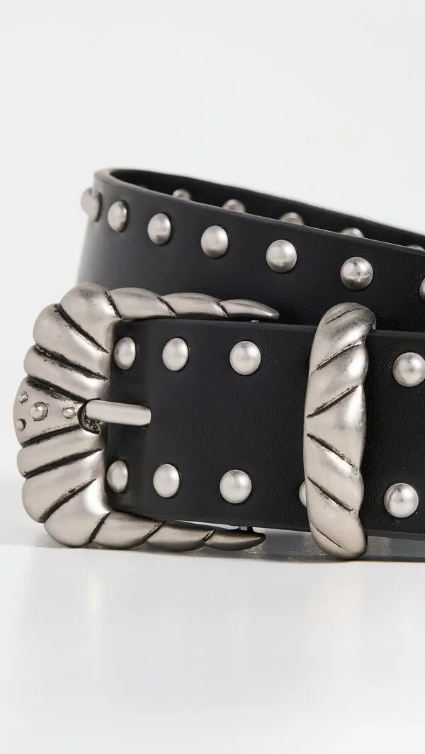 Good American Studded Western Belt In Black001 - 70% Off  display picture 3
