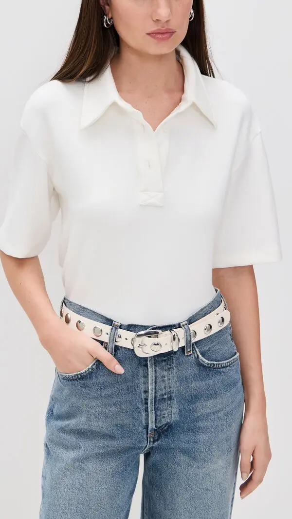 Madewell Western Studded Belt - Ivory