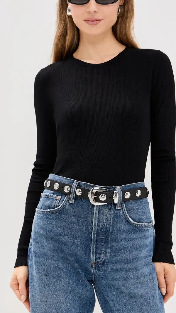 Madewell Western Studded Belt - True Black