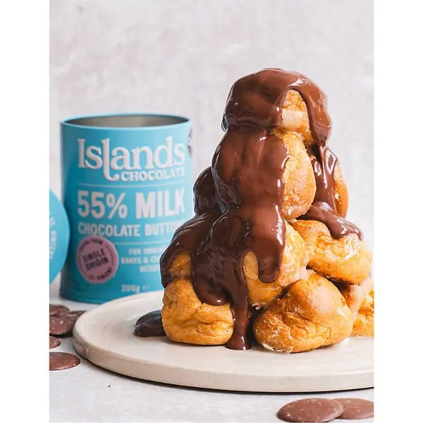 ISLANDS CHOCOLATE 55% Milk Chocolate Buttons 200g