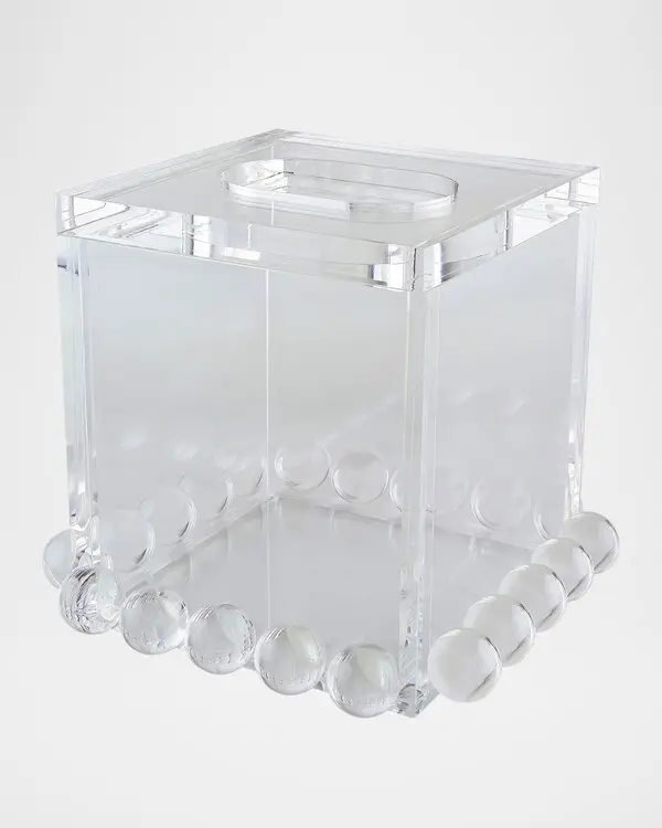 TIZO Lucite Tissue Box Bubble Design
