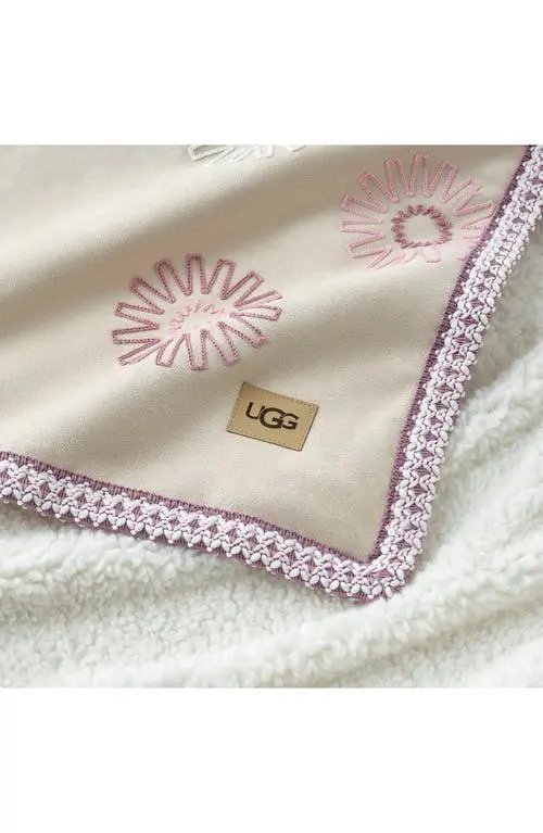 UGG Kirkwood Braid Trim Throw Blanket - Cream